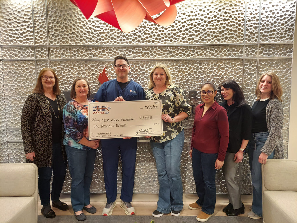 Morning Rounds Coffee Donates to Texas Nurses Foundation